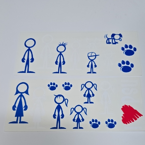 Penn State | Accents | Psu Family Stick Figure Decals For Vehicle ...